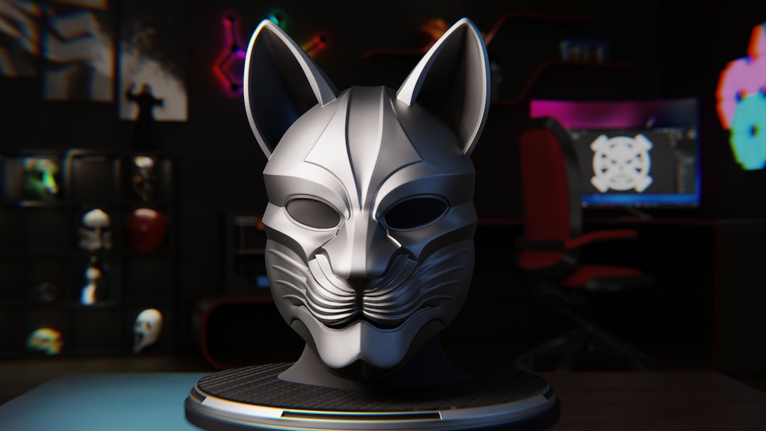 Stylized Cat Mask/ STL FILE for Printing - Etsy