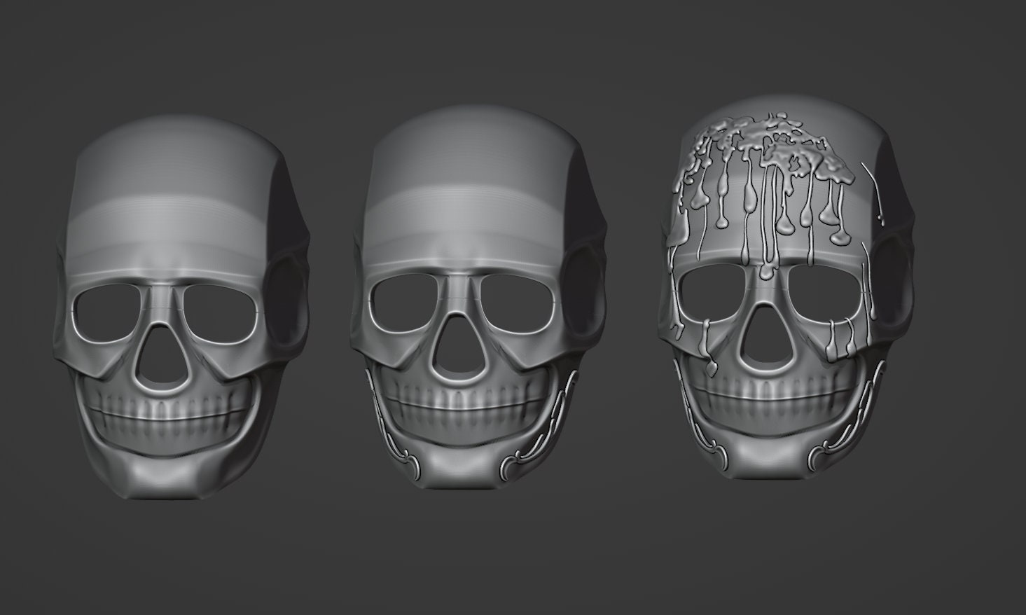 Skull Mask / STL File for Printable - Etsy
