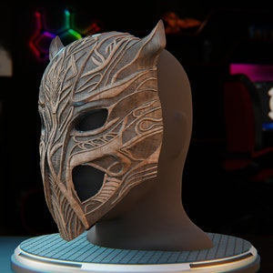 Wooden Druid Mask_ STL FILE for 3D Printштп - Etsy