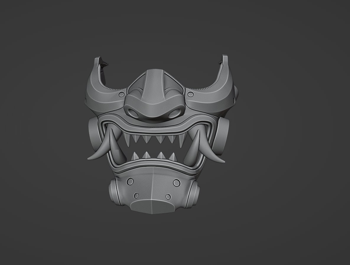 Oni Samurai Mask/ STL Printable File - Etsy