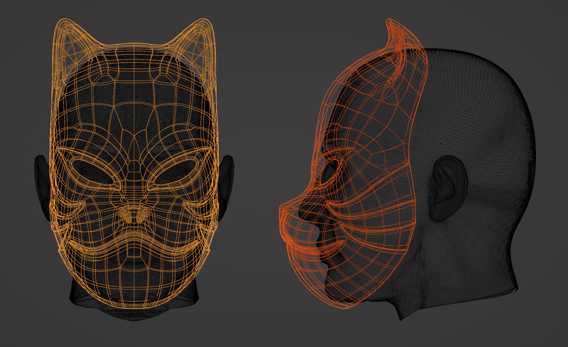 Kitsune Mask Best Stl for 3d Printing - Etsy