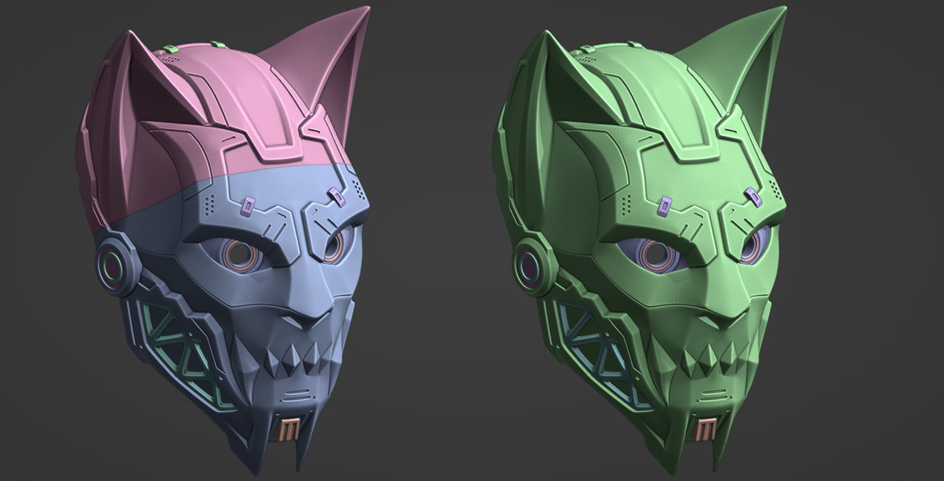 CYBER CAT V2 Cosplay Mask Digital STL File for 3d-printing - Etsy