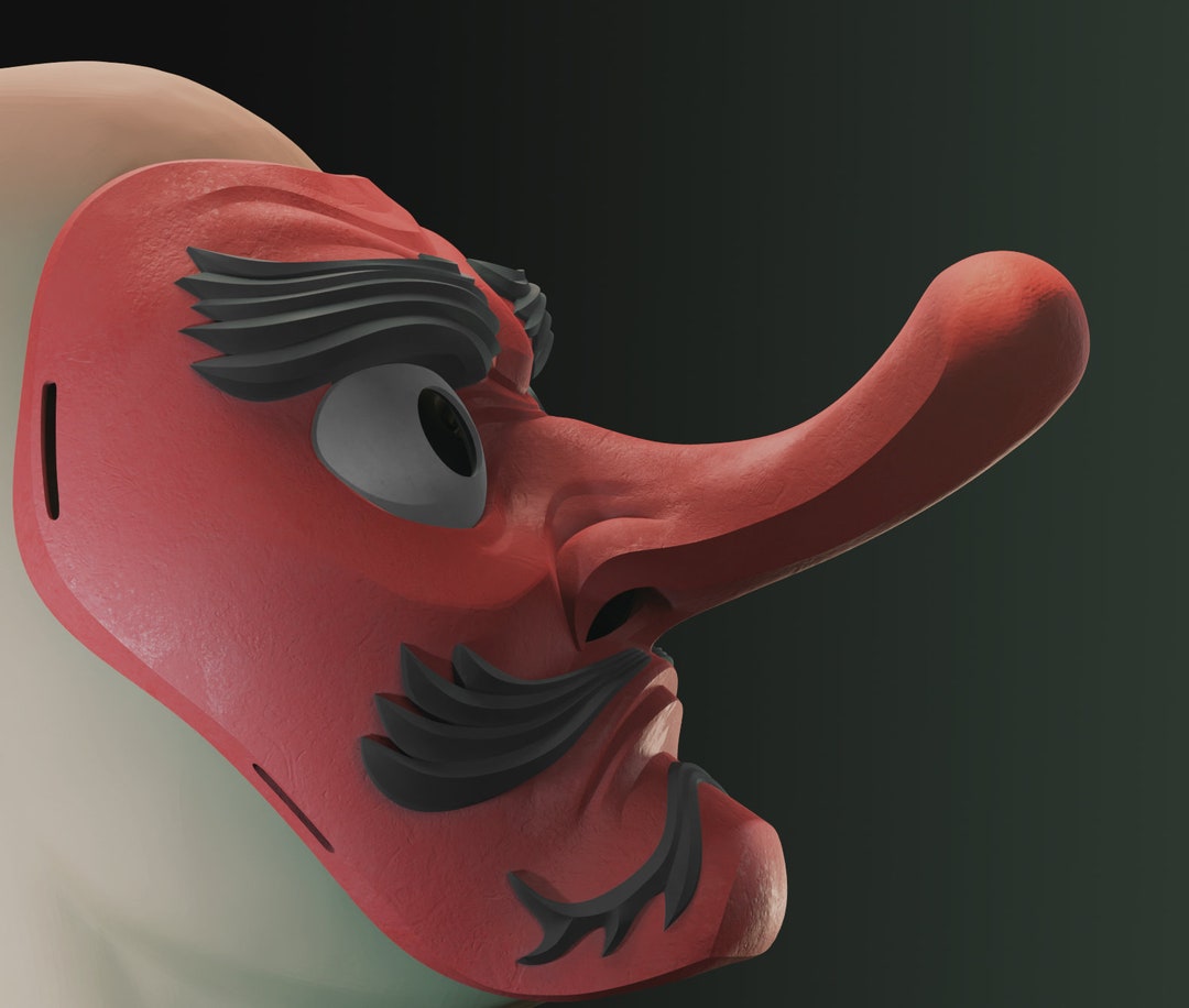 Tengu Mask - 3D Printable Model - Etsy