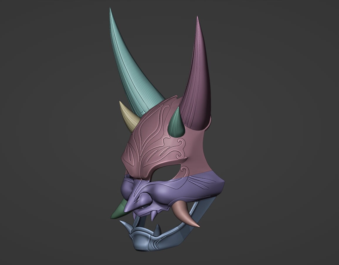 3D File of Xiao Mask From Genshin Impact - Etsy