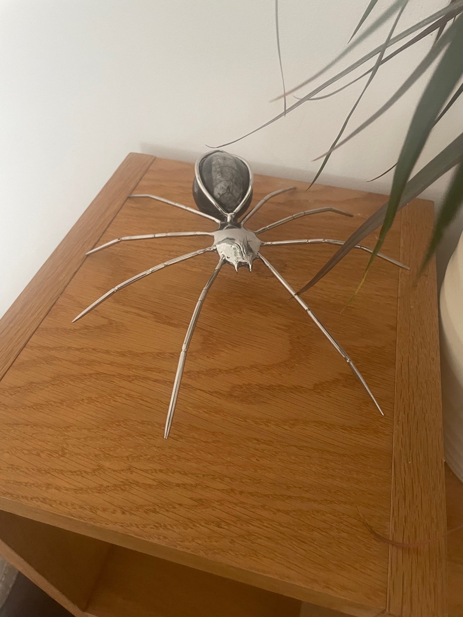 Upcycled Metal SPIDER 'oliver' Orthoceras Fossil - Etsy