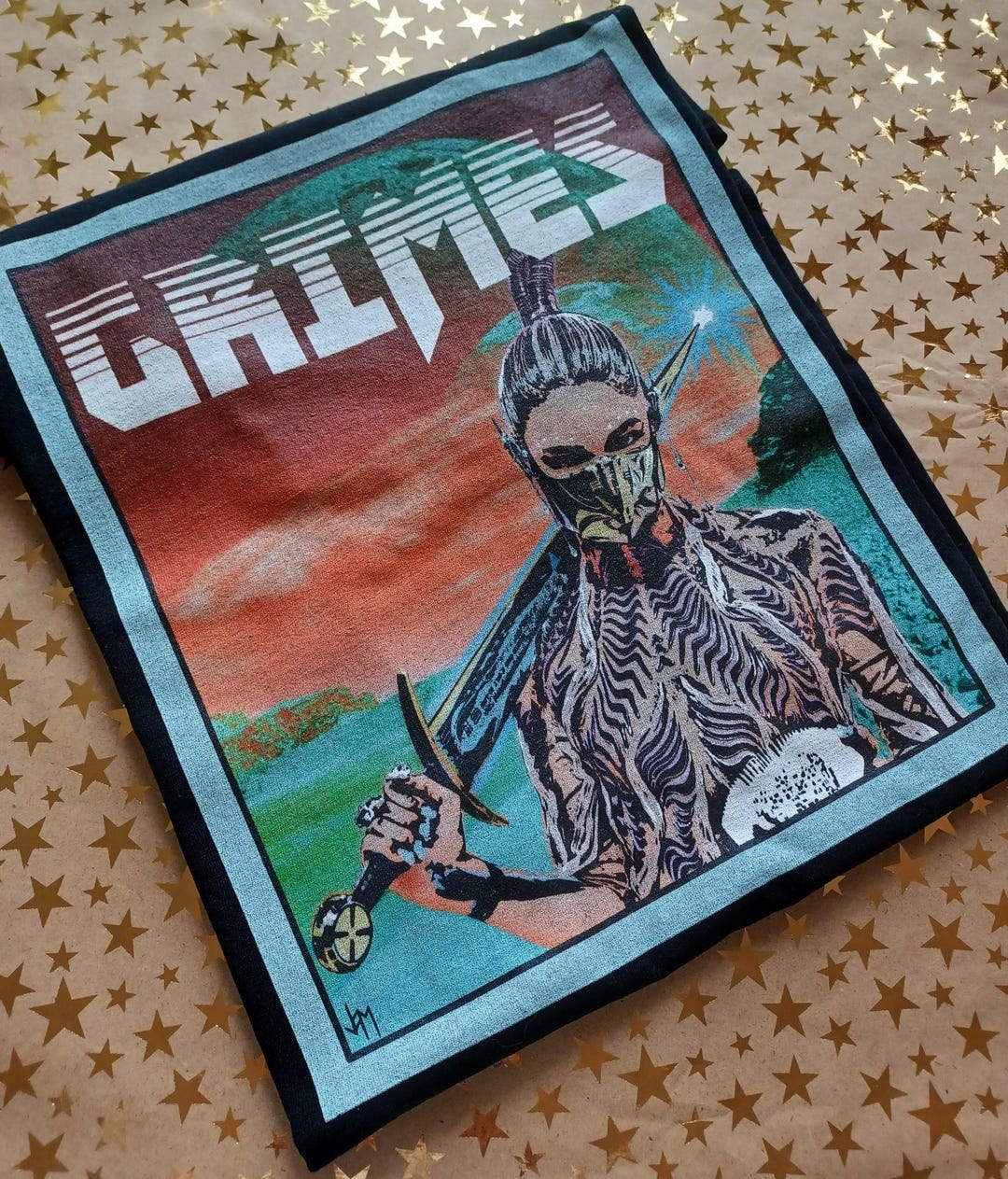 GRIMES Original Art Graphic T-shirt. 100% Cotton, Vegan ...