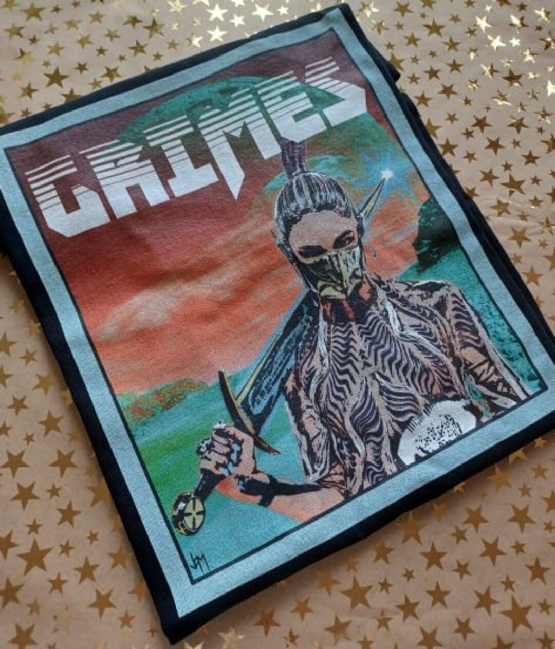 GRIMES Original Art Graphic T-shirt. 100% Cotton, Vegan ...