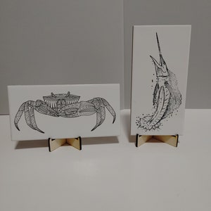 Laser Cut Display Stands Easles 4" and 2", SVG File - Lightburn - Etsy