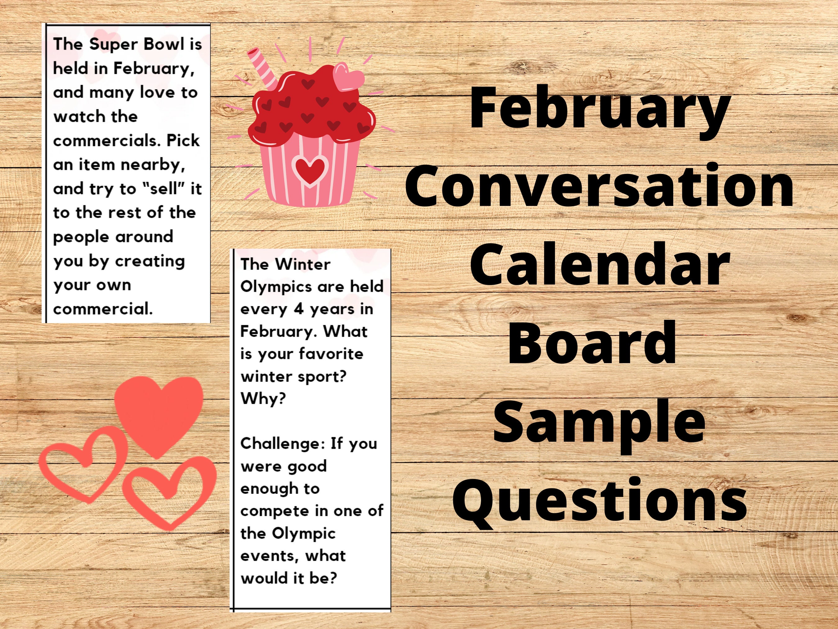 February Questions-family Conversation Starter-kids Monthly Choice ...
