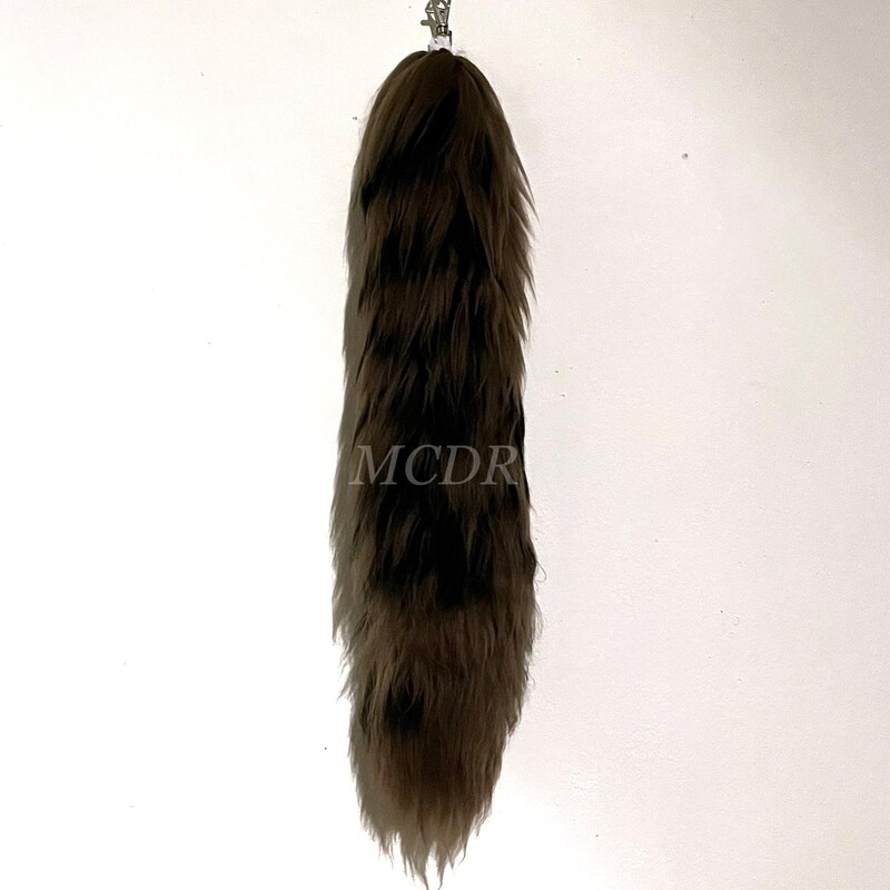 Furry Black Wolf Tail - Etsy
