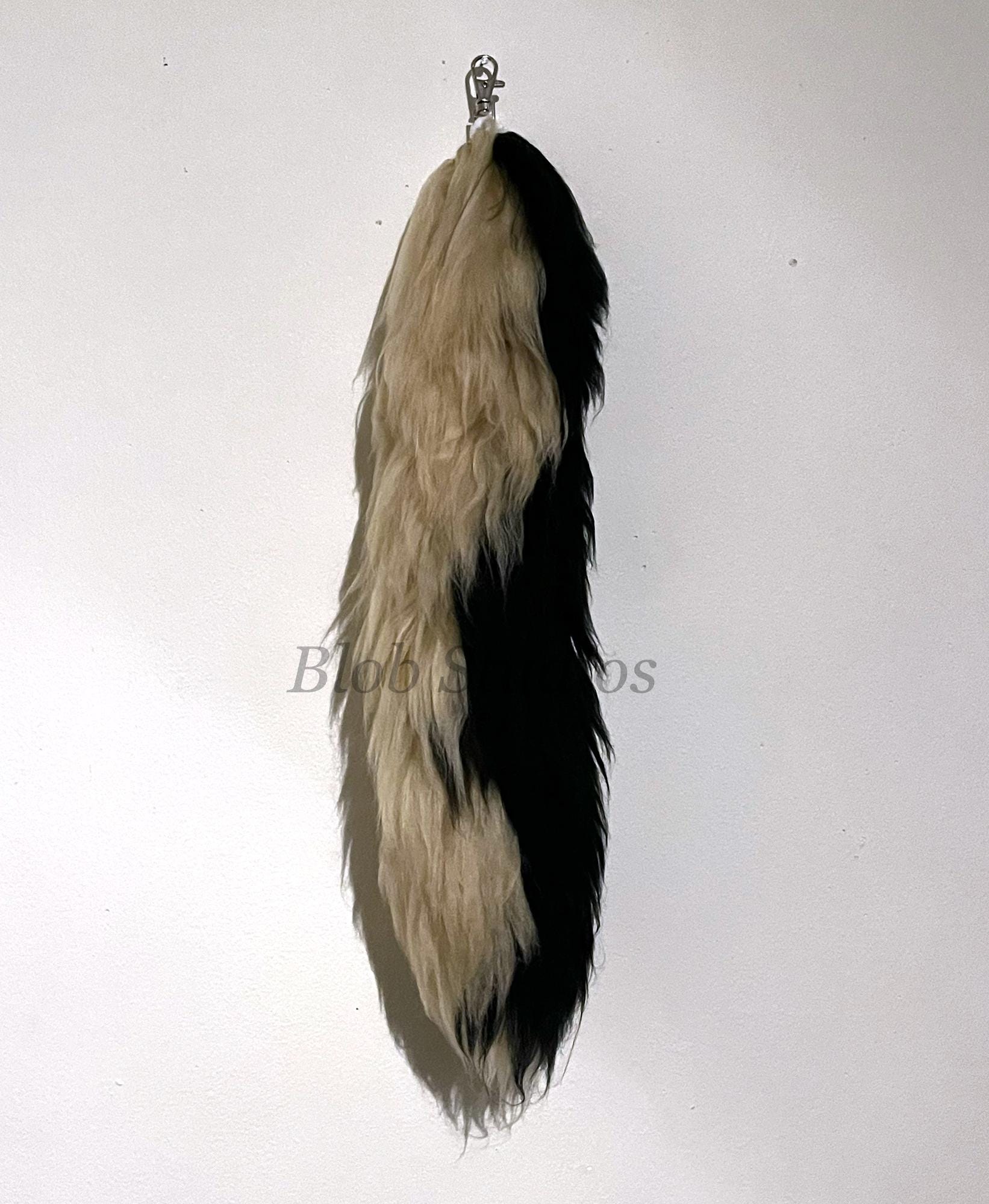 Yarn Tail Tan & Black furry Therian Animal Wolf German Shepherd Dog ...