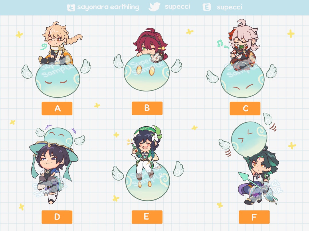 Genshin Impact Anemo Keychain Acrylic Charm - Etsy