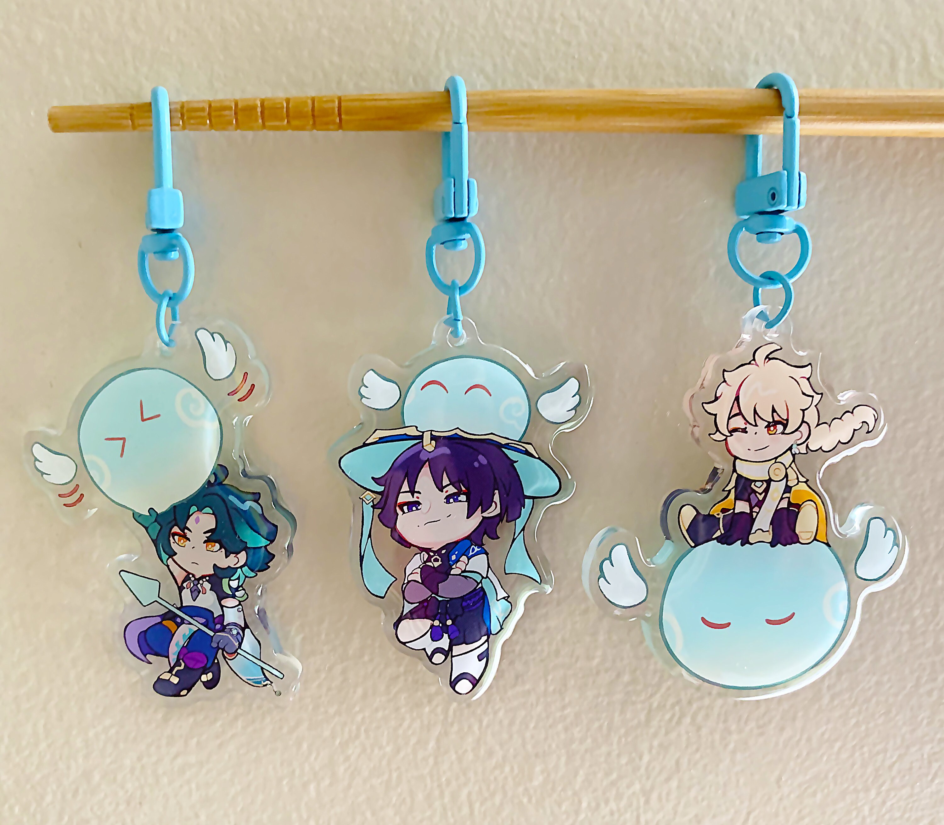Genshin Impact Anemo Keychain Acrylic Charm - Etsy
