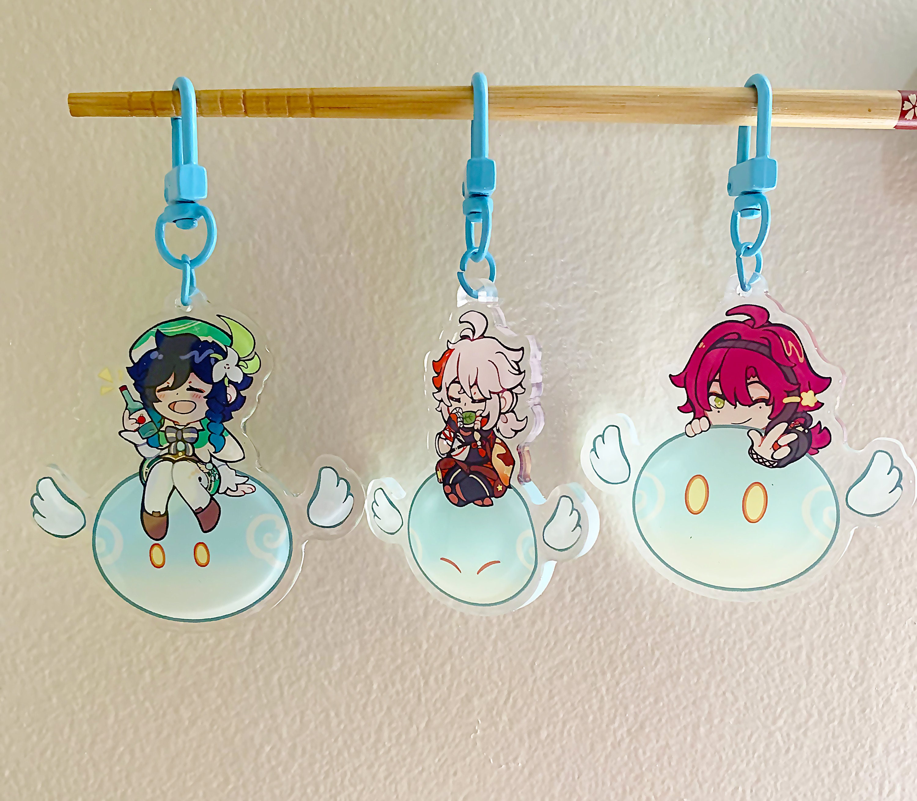 Genshin Impact Anemo Keychain Acrylic Charm - Etsy