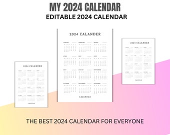 Editable Monthly Calendar, Back to School, Teacher Calendar, Fill in ...
