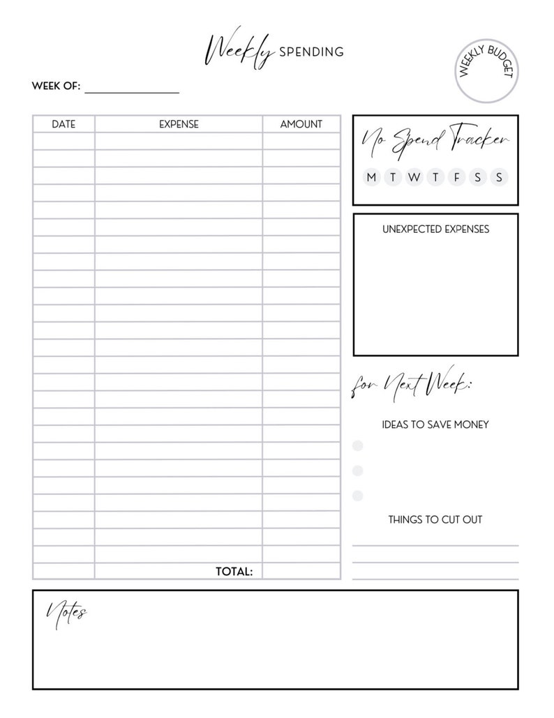 Effective Budget and Bill Planner for Smart Financial Management - Etsy