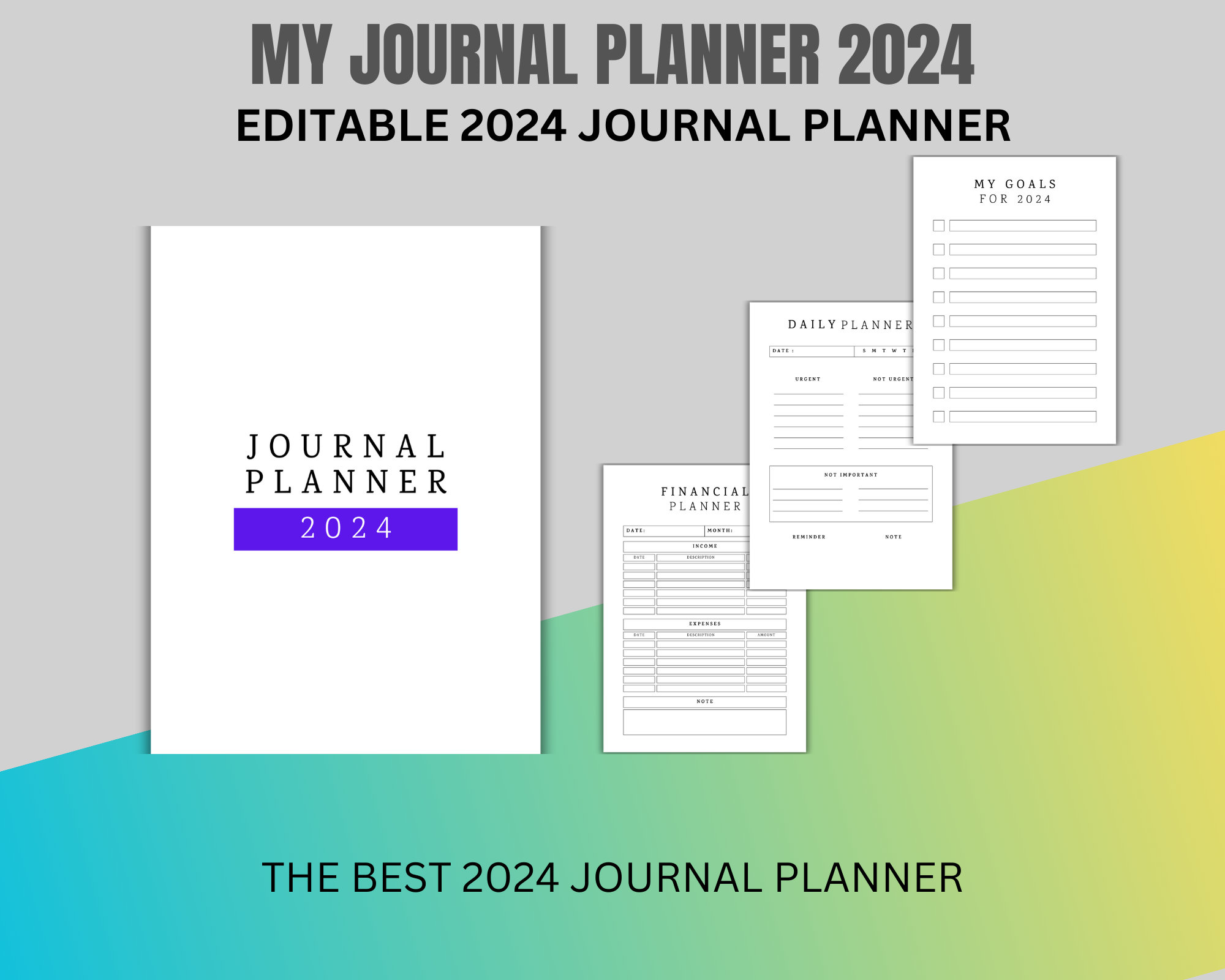 Printable Journal Planner 2024 Template Aesthetic Planner 2024 ...