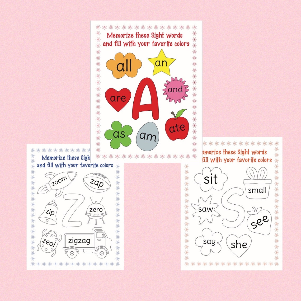 Fun With Sight Words: an Engaging Activity Workbook for Kids | Early ...