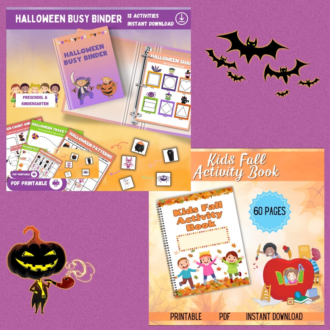 Halloween Busy Binder & Activity Book: Spooktaculary Fun for All Ages ...