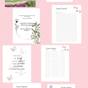 3 Bundle Prayer Journal Bible Verses Planner Devotional Planner ...