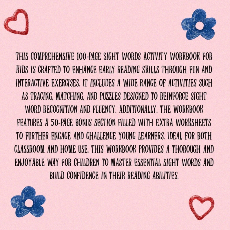 Fun With Sight Words: an Engaging Activity Workbook for Kids | Early ...