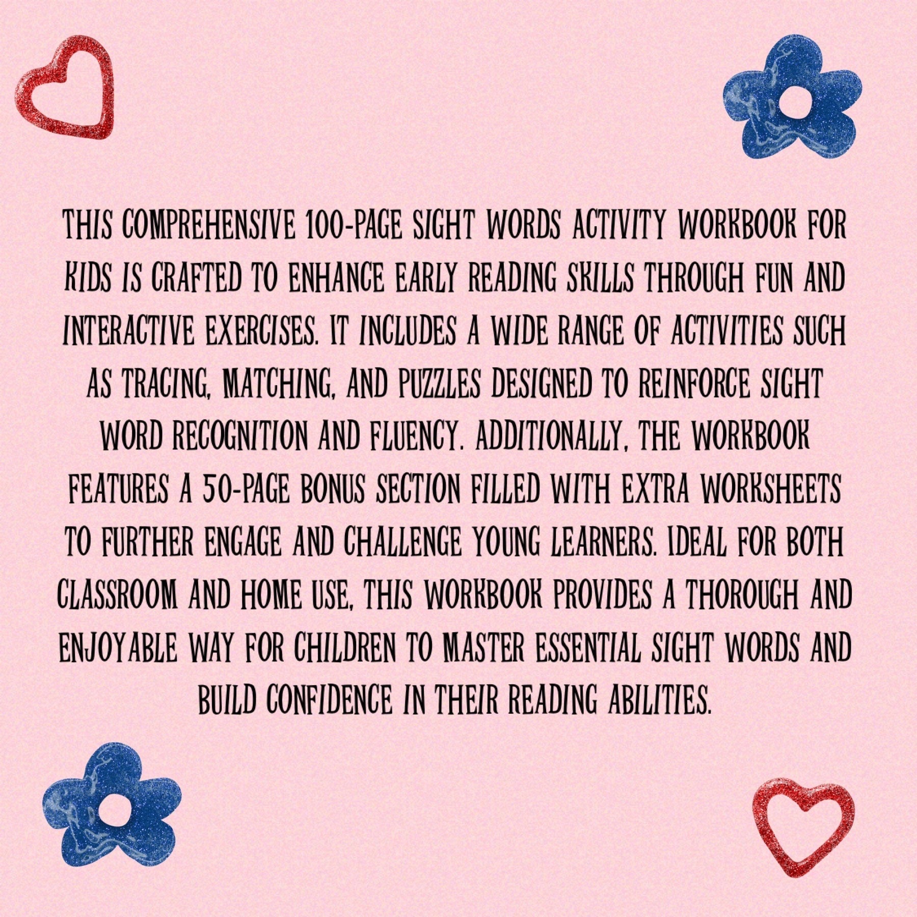 Fun With Sight Words: an Engaging Activity Workbook for Kids | Early ...