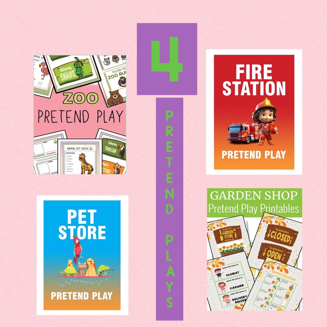 Ultimate Pretend Play Bundle Firefighter Pretend Play Zoo Keeper ...