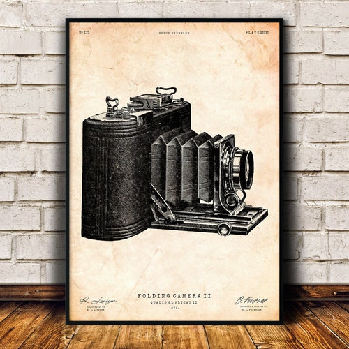 Antique Camera Print Camera Poster Wall Decor Antique Camera - Etsy