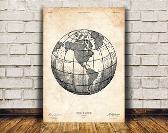 Victorian World Map - Etsy UK