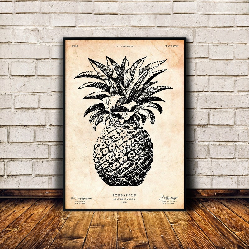Pineapple Poster - Etsy