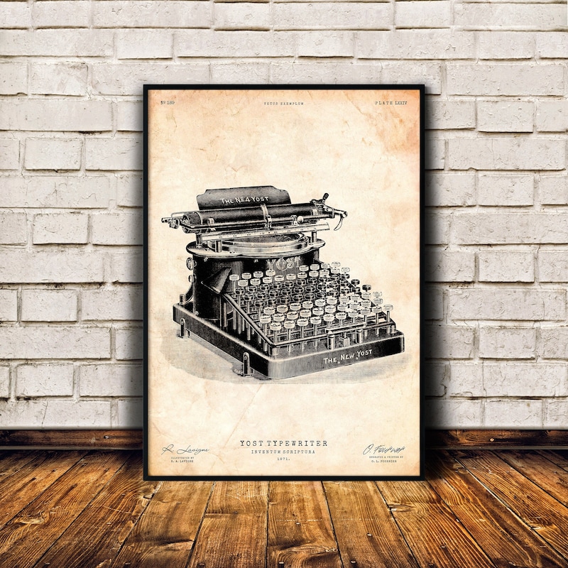 Typewriter Art Print - Etsy
