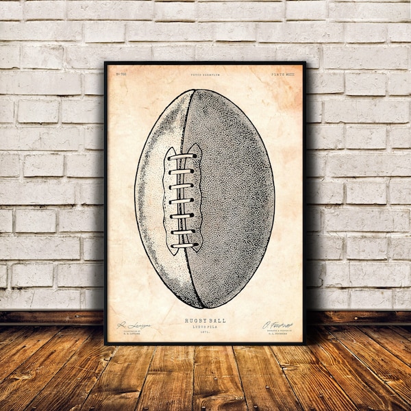 Rugby Art - Etsy