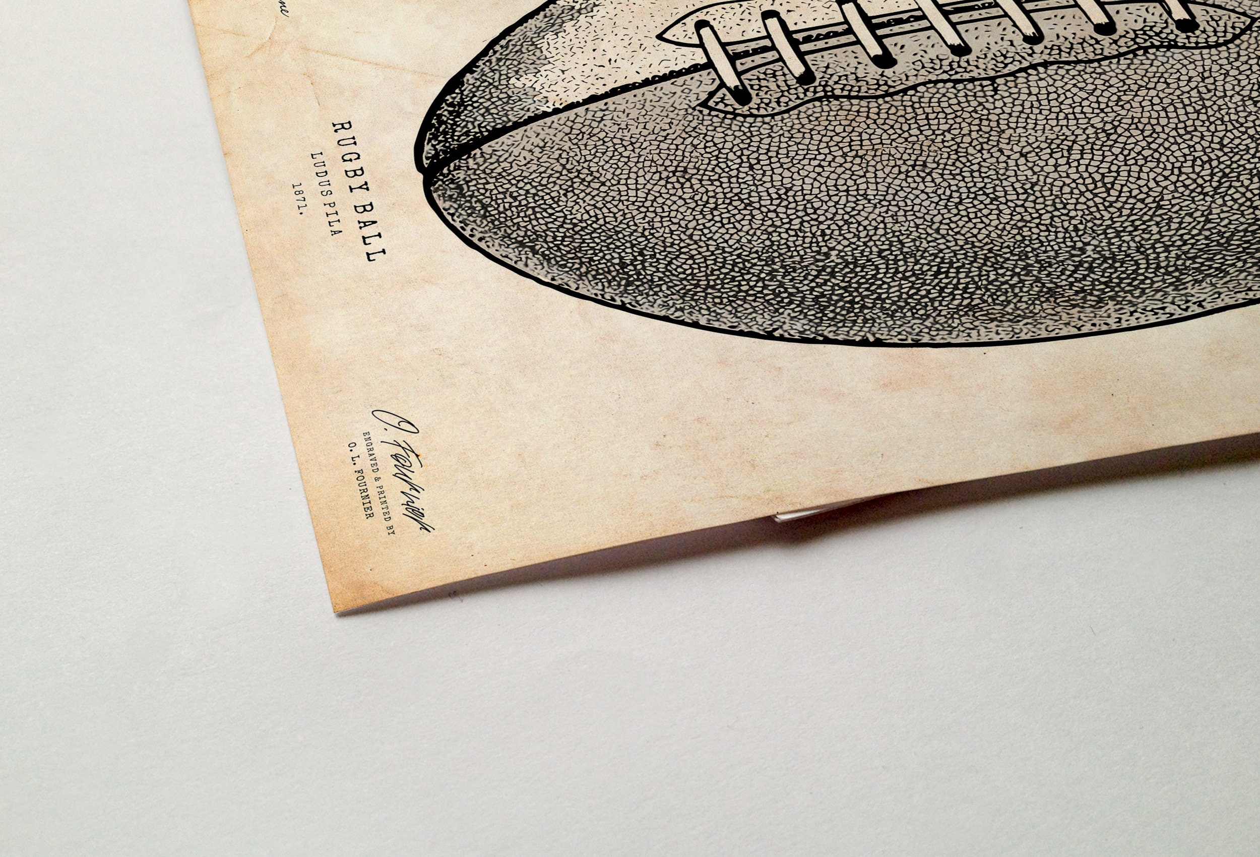 Rugby Print, Rugby Ball Poster, Sport Wall Art, Father Gift, Vintage ...