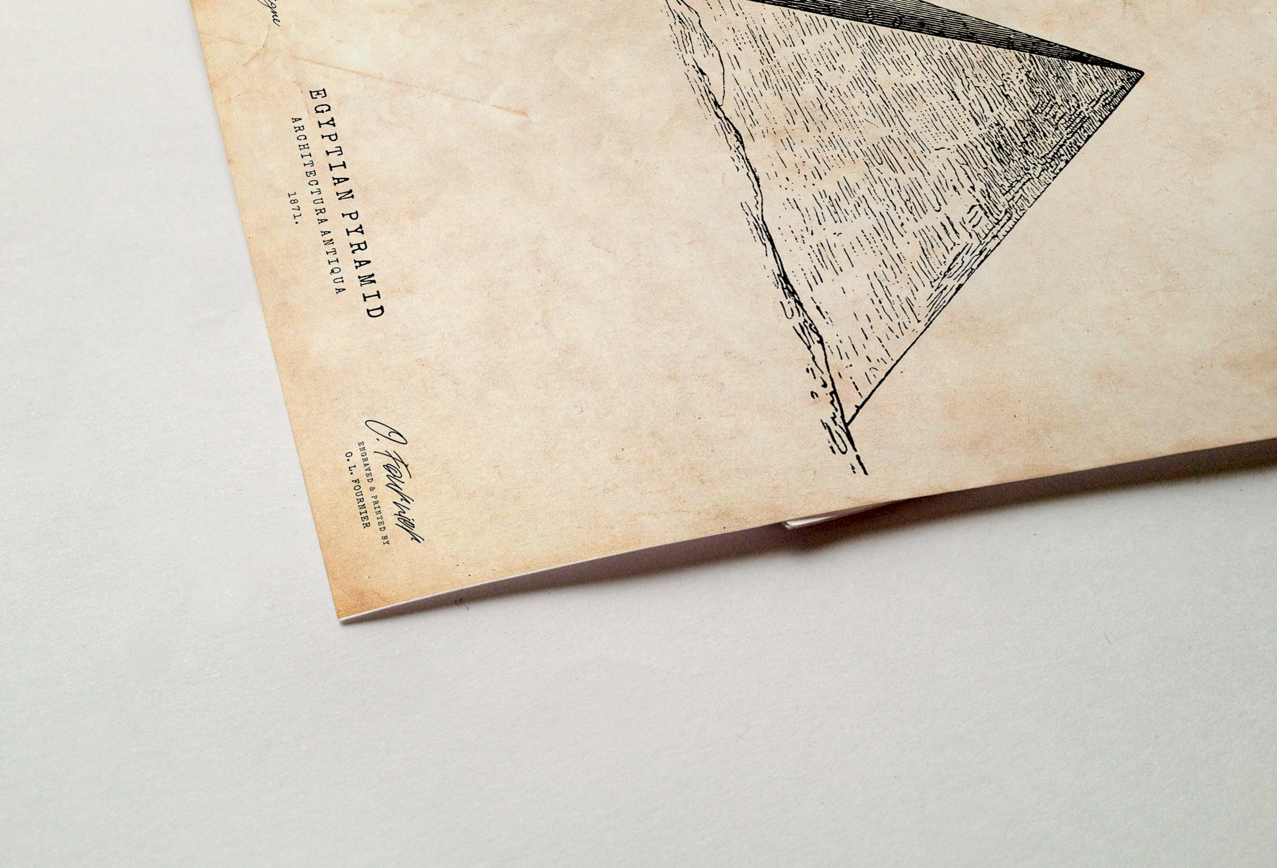 Egyptian Pyramids Wall Art, Archeology Gift, Ancient Egypt Art, Egypt ...