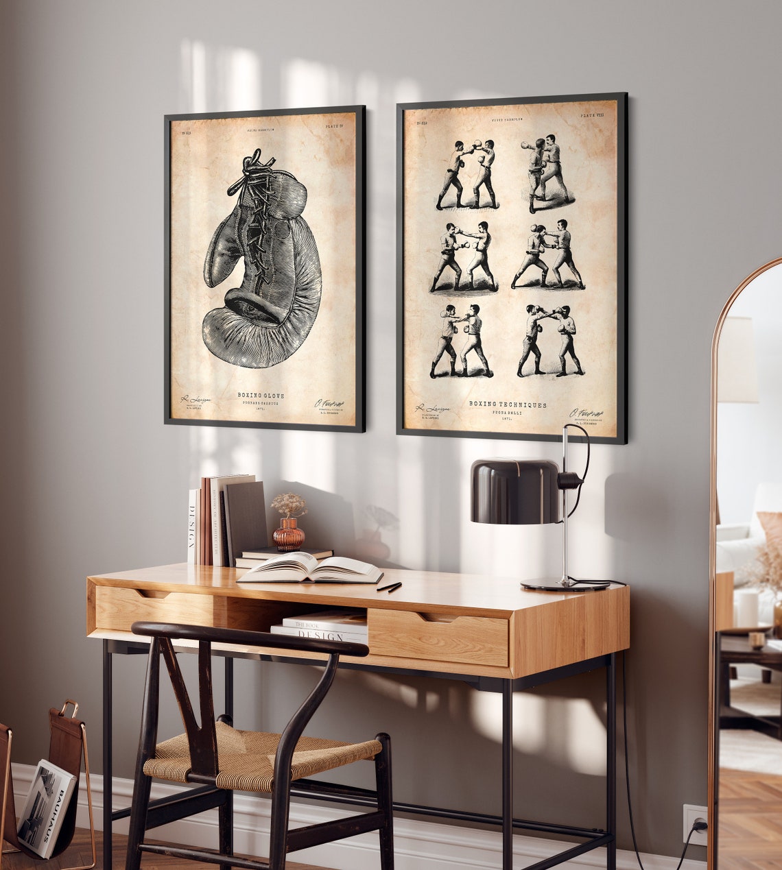 Boxing Poster, MMA Gift, Sport Wall Art, Gym Decor, Vintage Print - Etsy