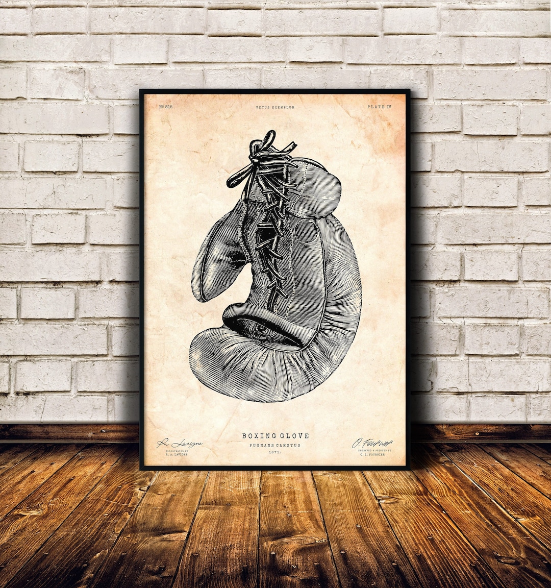 Boxing Poster, MMA Gift, Sport Wall Art, Gym Decor, Vintage Print - Etsy