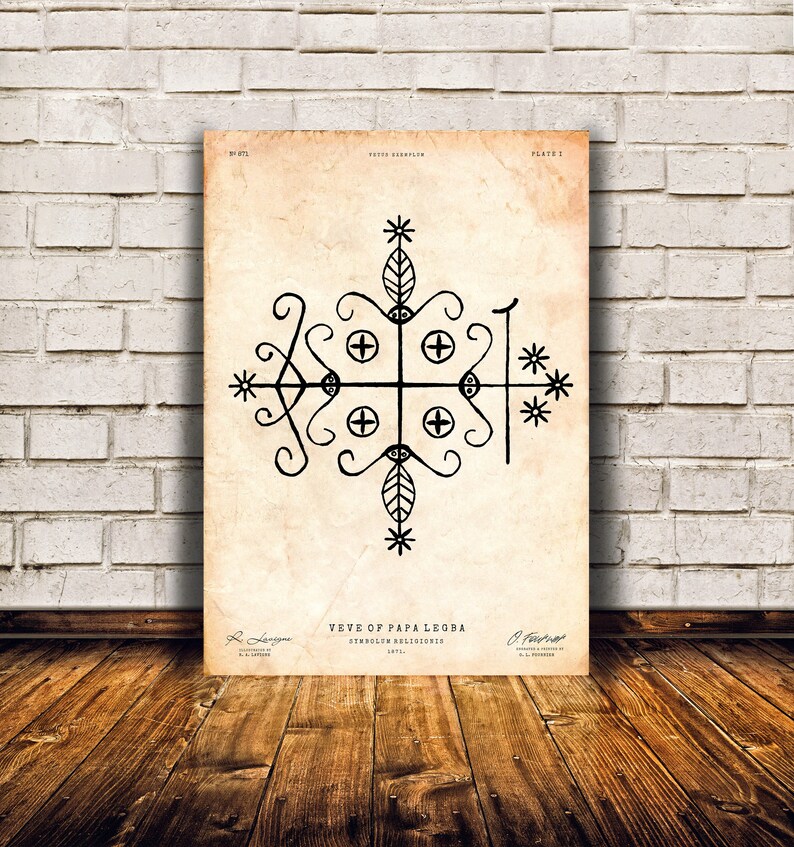 Papa Legba Saint Print, Voodoo Decor, Louisiana Art, Vintage Poster ...