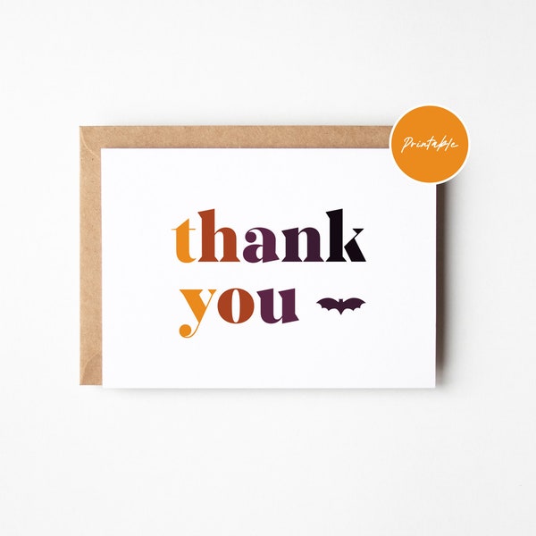 Spooky Thank You - Etsy