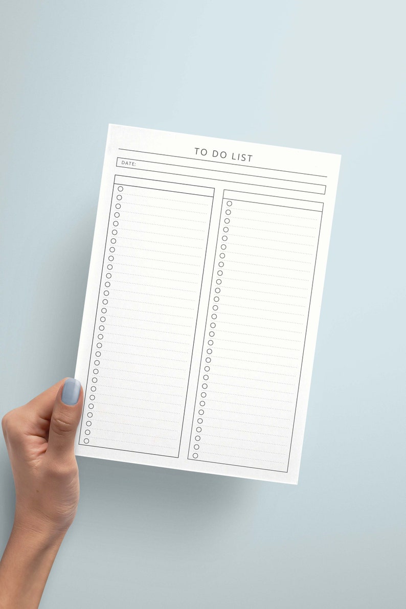 Printable to Do List Planner: A4, A5 Sizes (digital Download) - Etsy UK