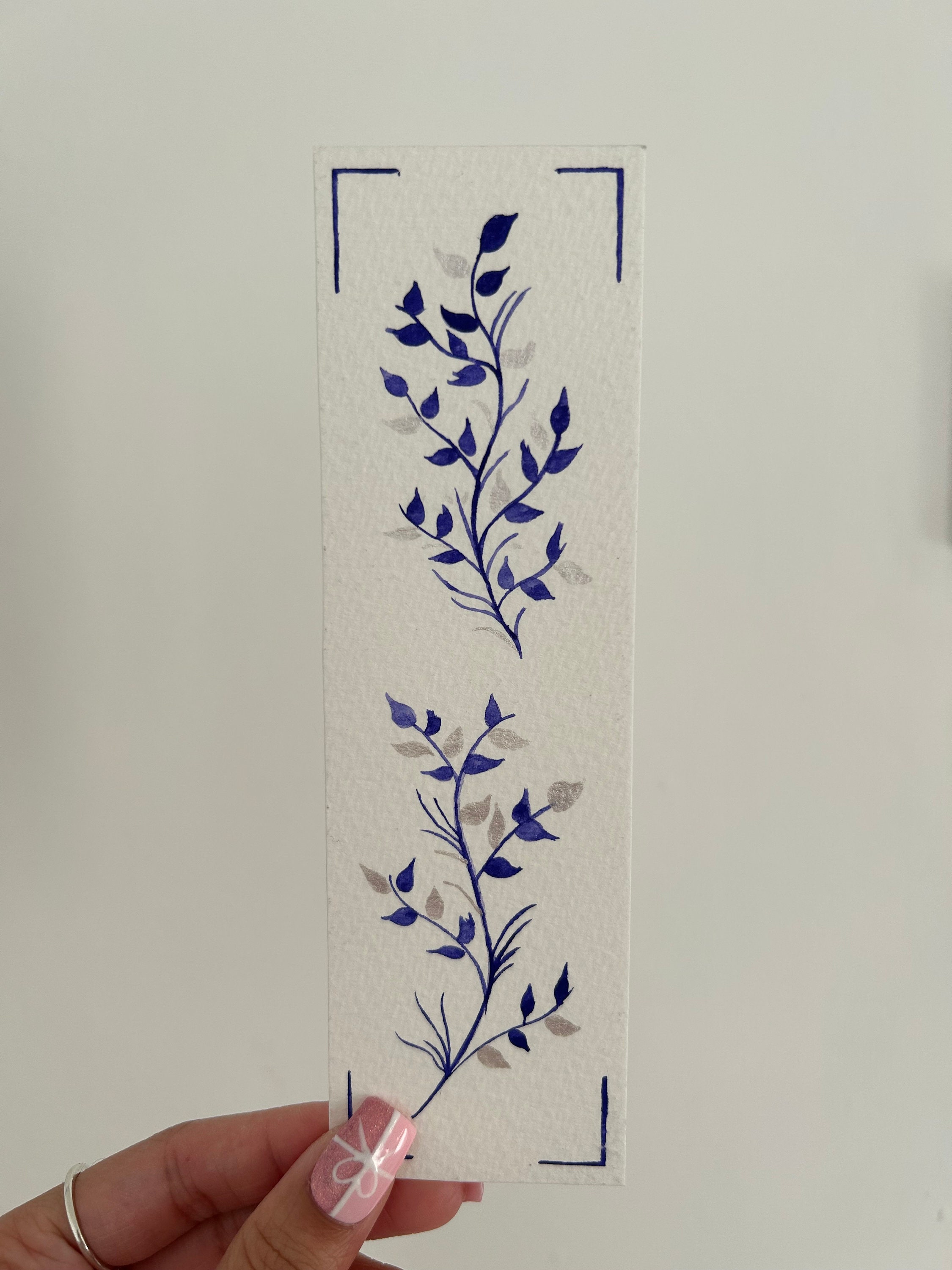 Watercolour Violet Vine Bookmark - Etsy UK