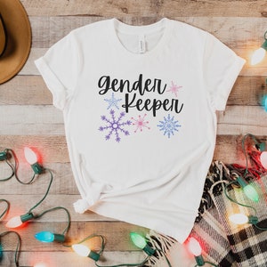 Winter Gender Keeper, Snowflakes Gender Reveal Party, Christmas Gender ...