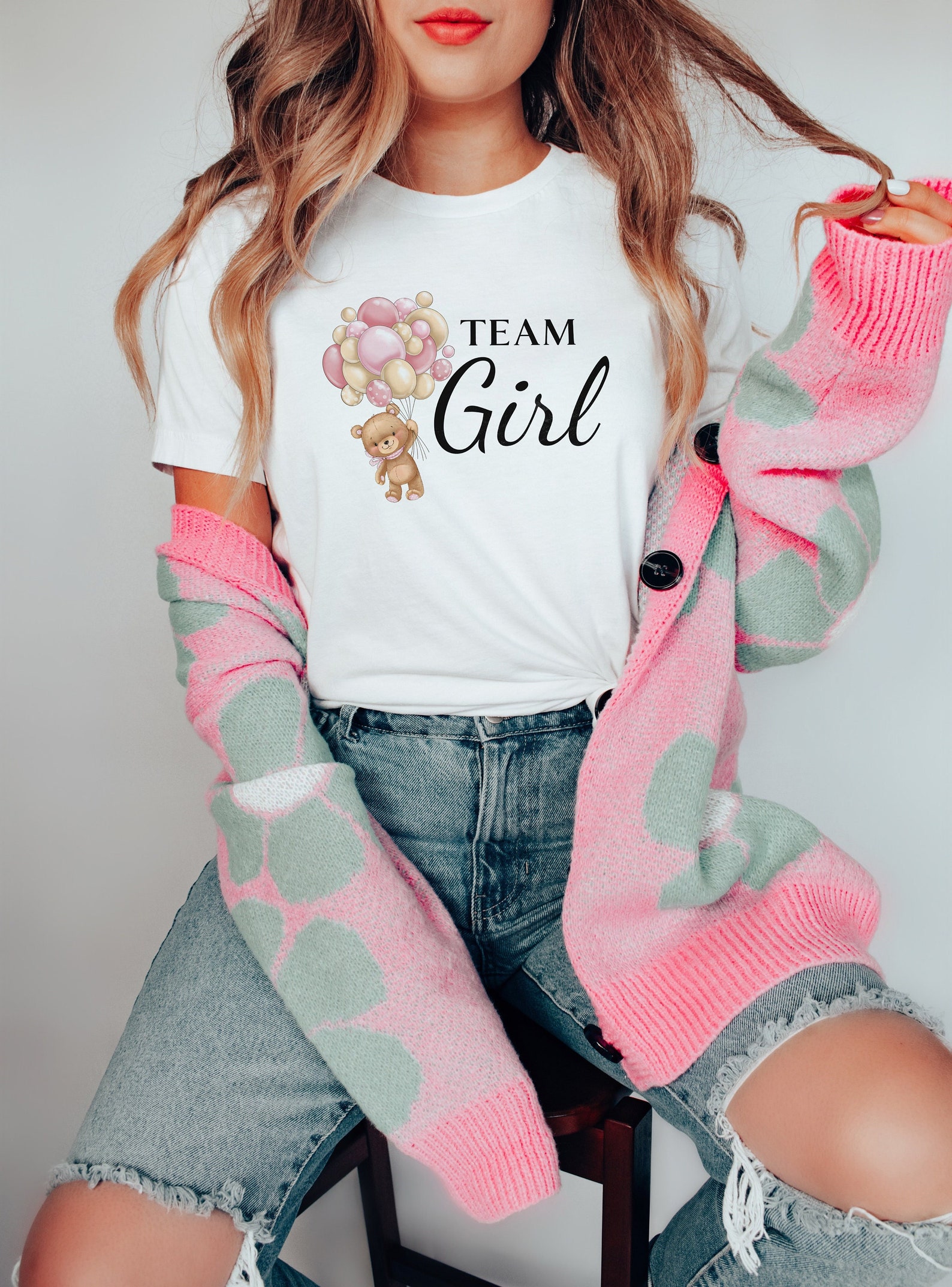 We Can Bearly Wait Shirt Gender Reveal Party Tshirts for Mom and Dad ...