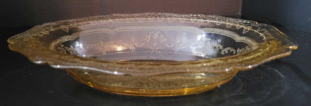 Federal Glass Yellow Depression Glass Patrician Spoke Pattern 10 ...