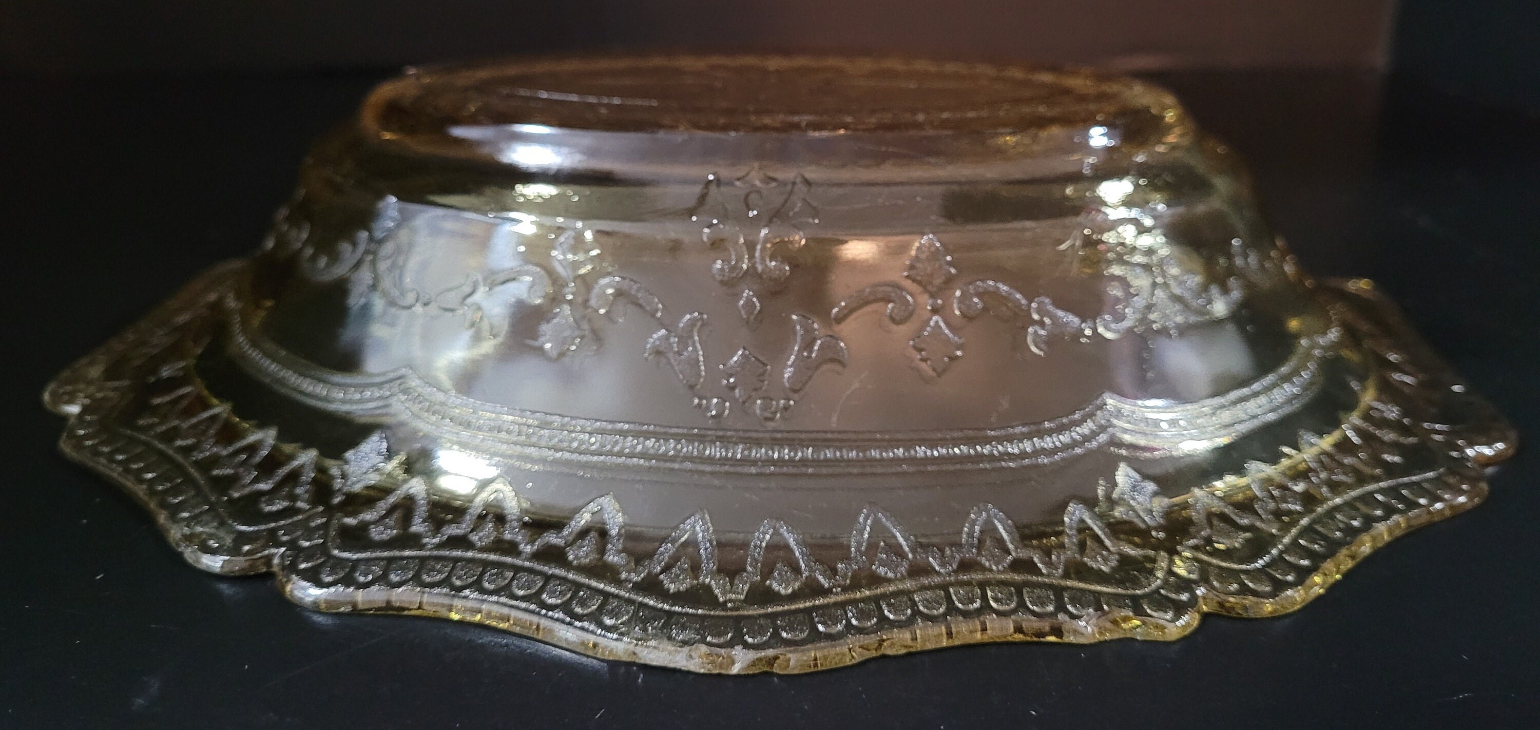 Federal Glass Yellow Depression Glass Patrician Spoke Pattern 10 ...