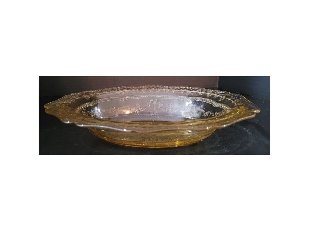 Federal Glass Yellow Depression Glass Patrician Spoke Pattern 10 ...