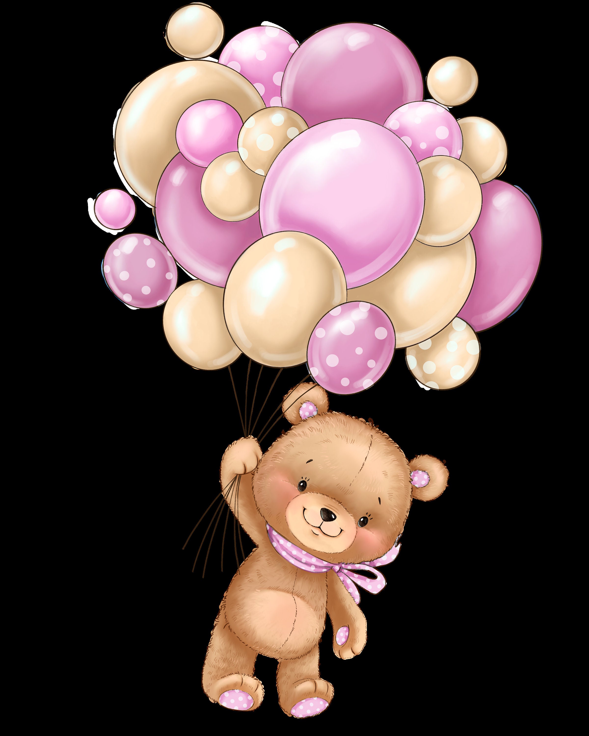 Osos de peluche con globos descargas instantáneas diseño - Etsy España