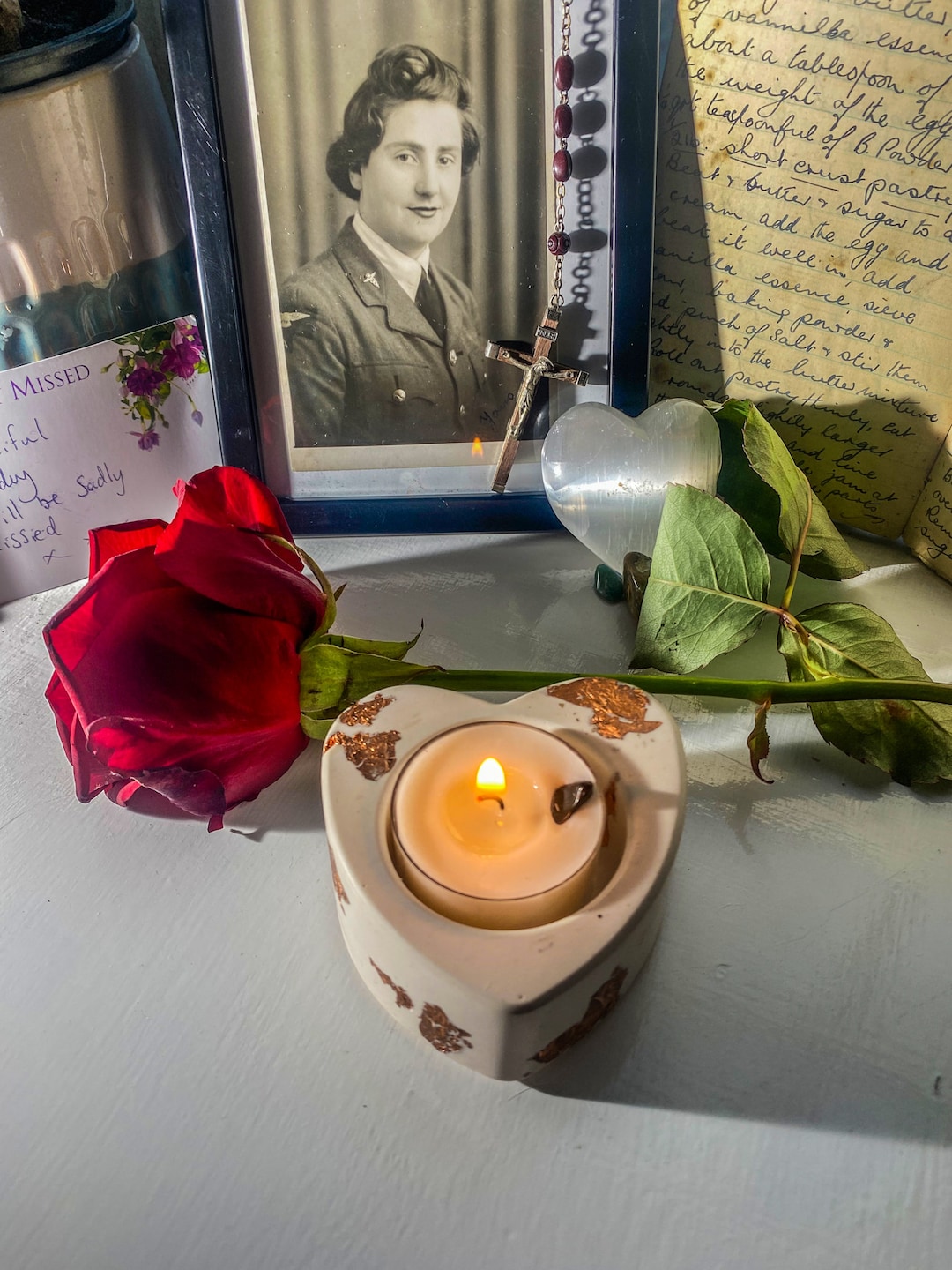 In Loving Memory Tea Light Holders - Beautiful Ashes Candle Holder for ...