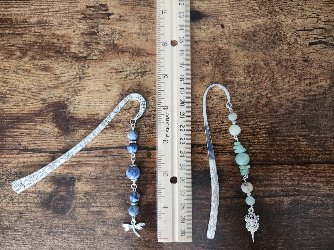 Gemstone Shepherd's Hook Bookmarks - Etsy