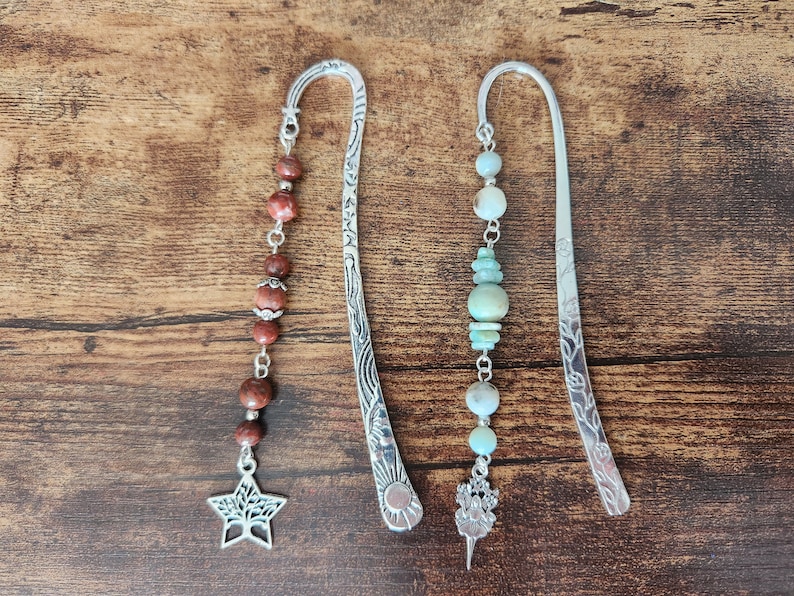 Gemstone Shepherd's Hook Bookmarks - Etsy