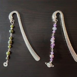Gemstone Shepherd's Hook Bookmarks - Fancy Metal Bookmarks - Etsy